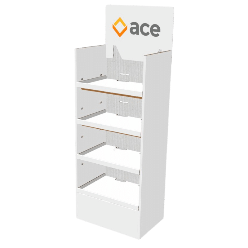 PLV modulable à étagères | Solution PLV sur-mesure | ACE PLV